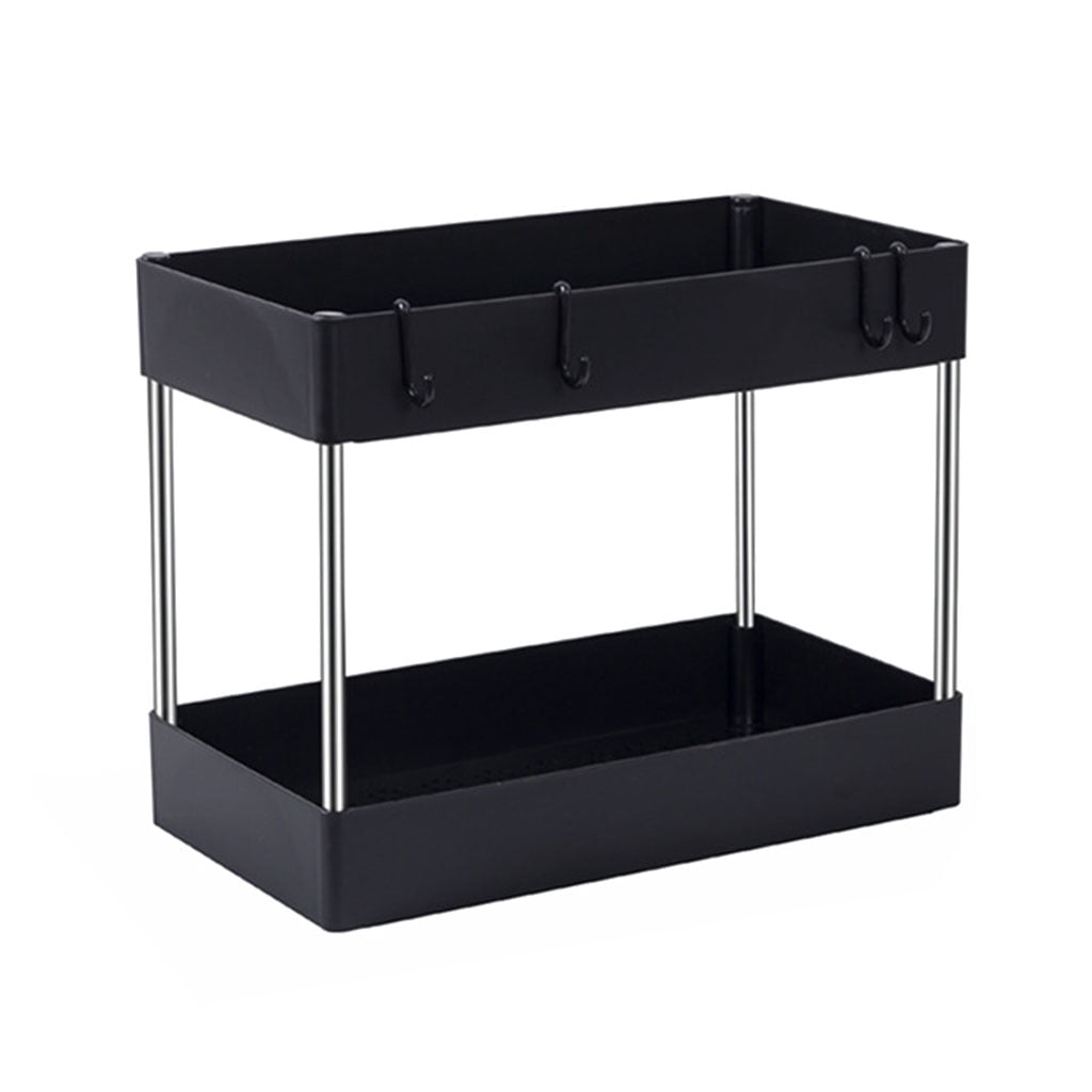 2 Tier Storage Organizer Standing Rack Bathroom Kitchen Sink Libraries ...