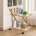 2 Tier Storage Removable Floor Storage Rack, Triangular Foldable ...