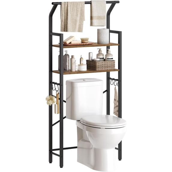 2-Tier Over The Toilet Storage, Multifunctional Vertical Over Toilet ...
