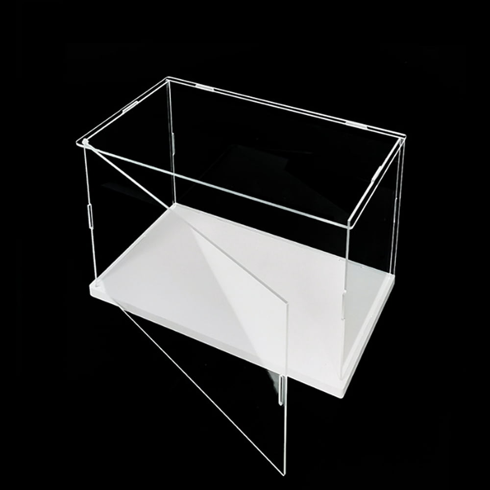 2-Tier Transparent Plastic Action Figures Organizer Display Boxes with ...