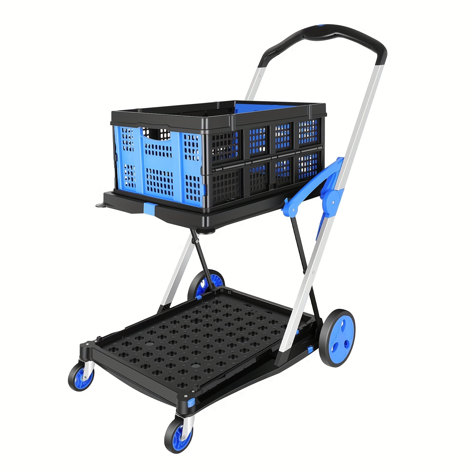 [2-Tier Utility Cart] 2-Tier Multifunctional Utility Cart With Wheels ...