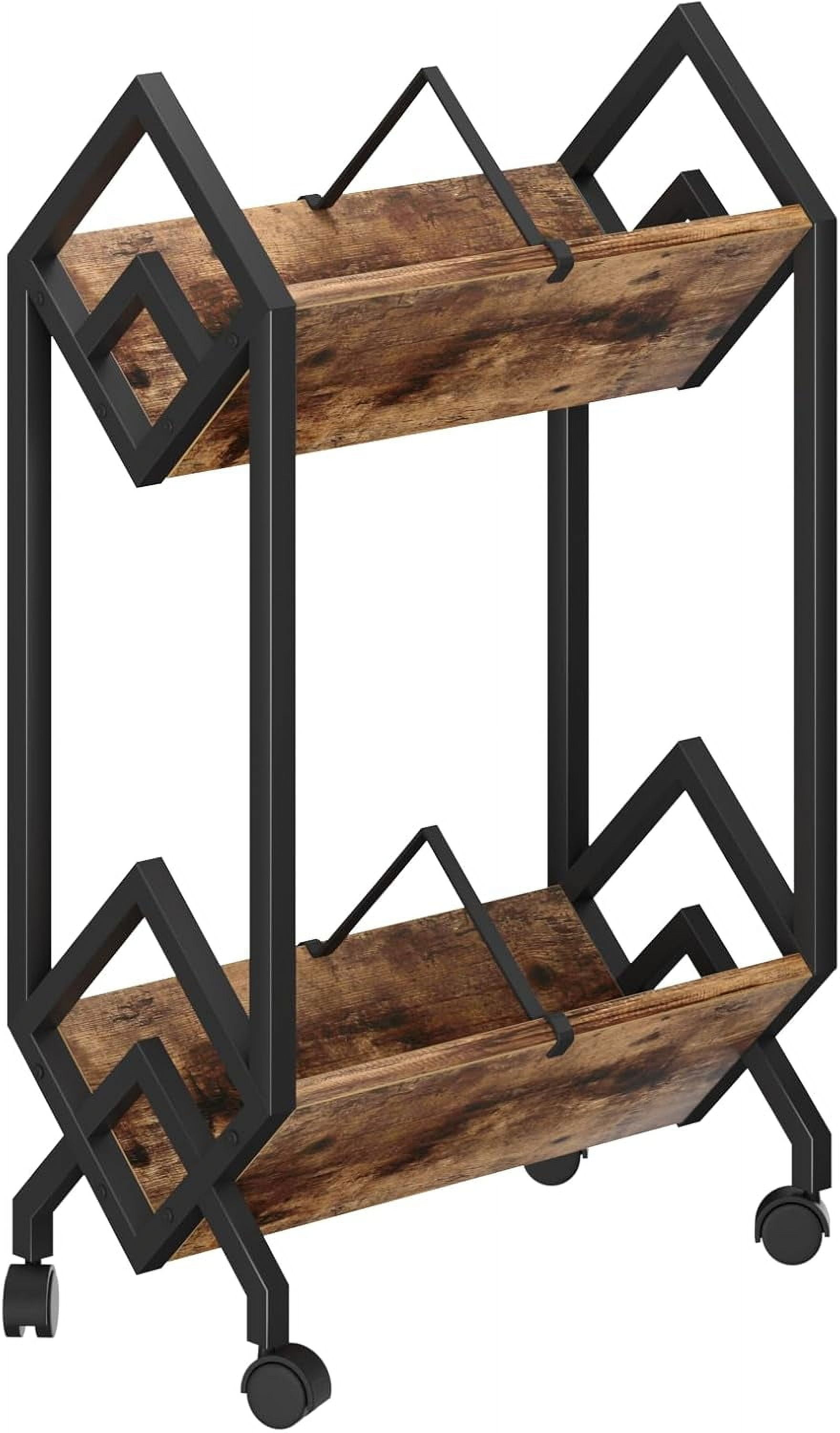 2-Tier Vinyl Record Storage, Metal Vinyl Record Holder for 160-200 LP ...