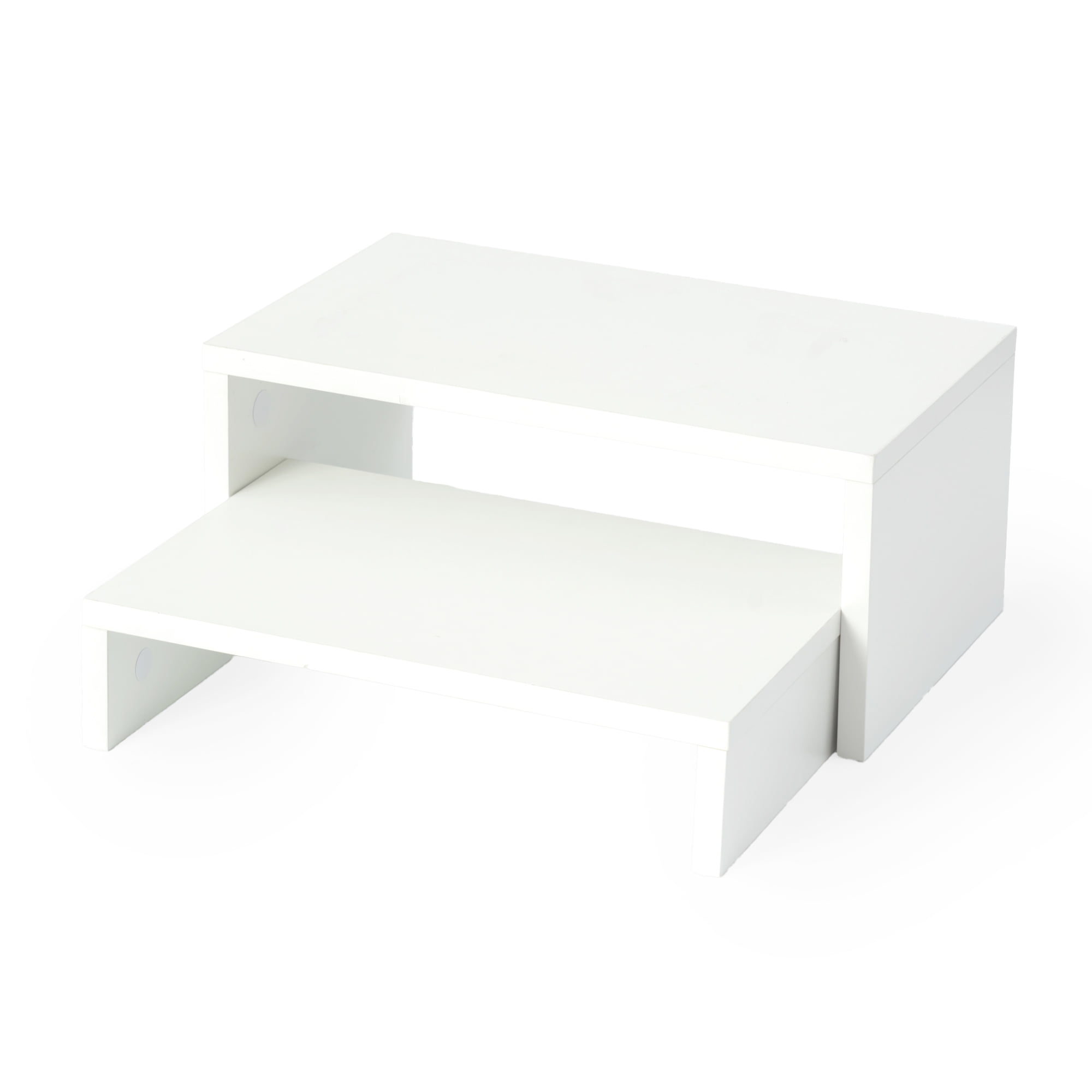 2-Tier Wood Monitor Stand Riser for 2 Monitors, Laptops, and PCs ...