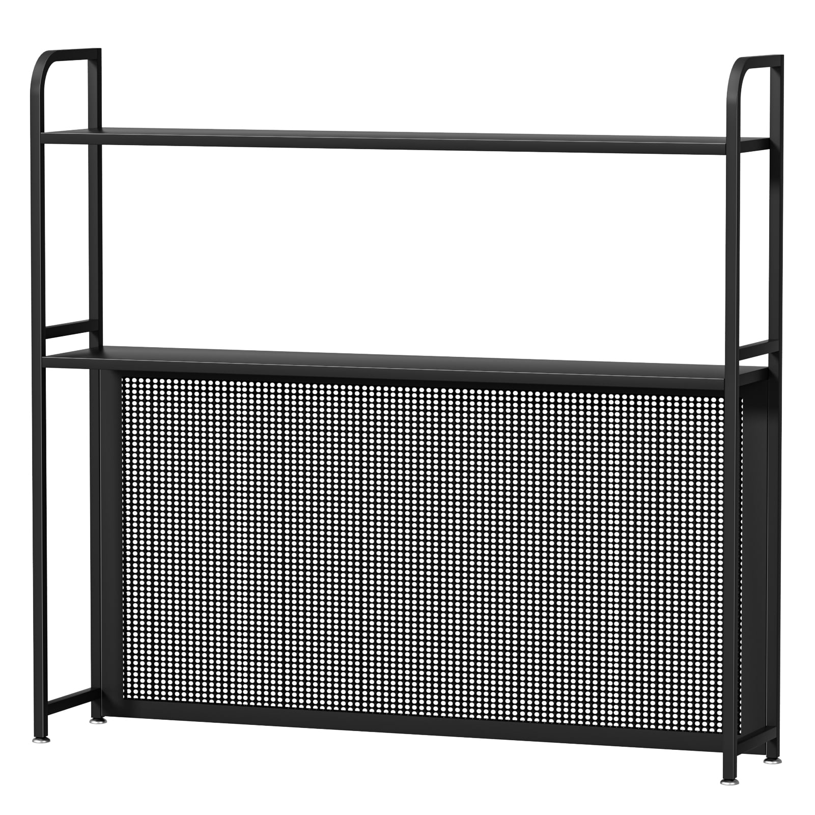 2-Tiers Desktop Shelf Organizer, Above Desk Book Shelves, Freestanding ...