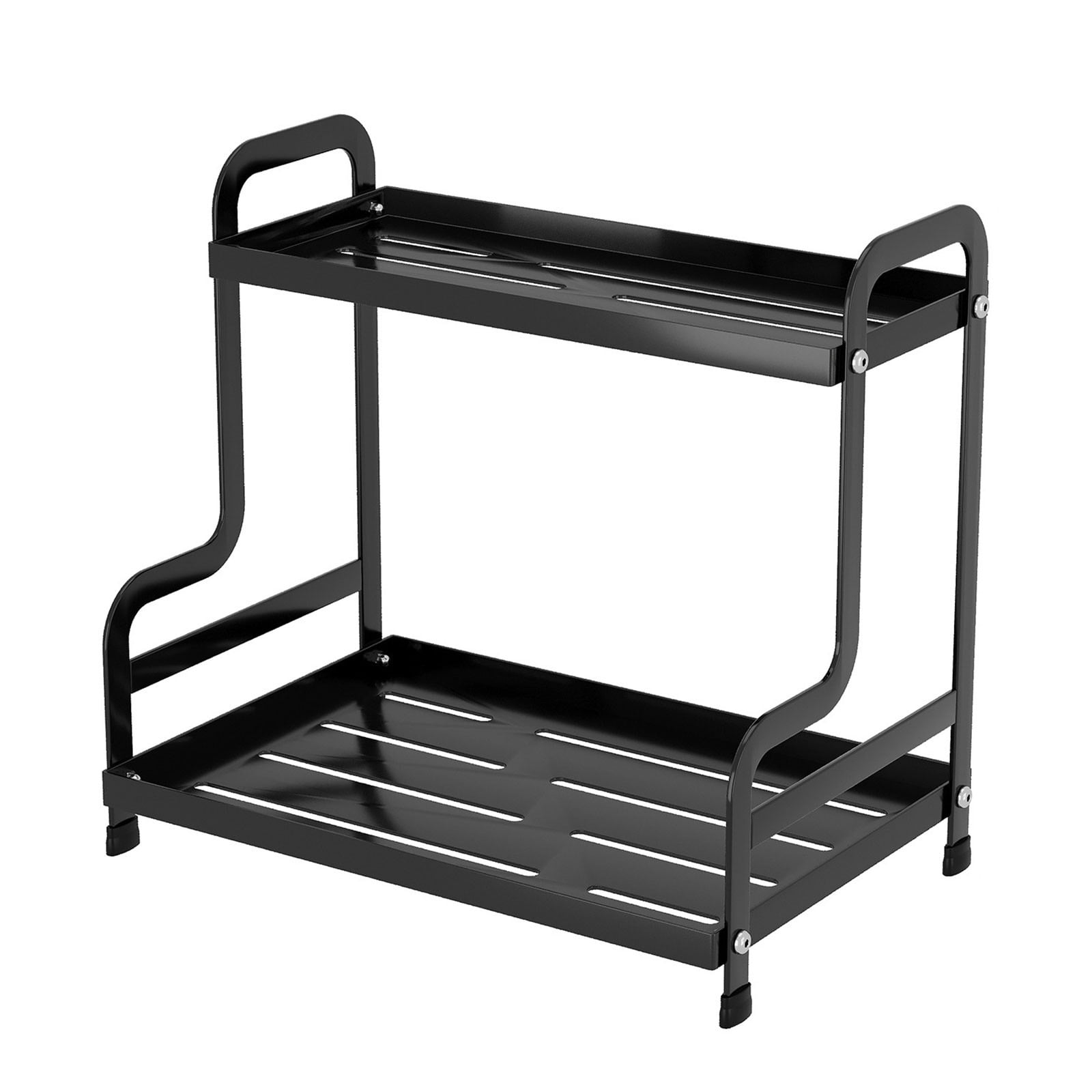 2 Tiers Kitchen Spices Display Rack Practical Coffee Mugs Holder ...