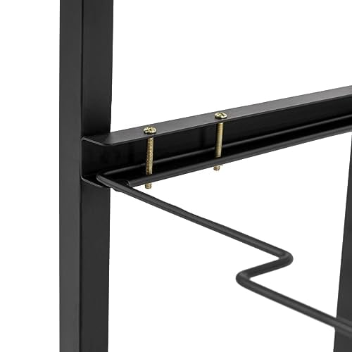 2 Tiers Metal Rolling File Carts with Lockable Wheels, Movable Pull-Out ...