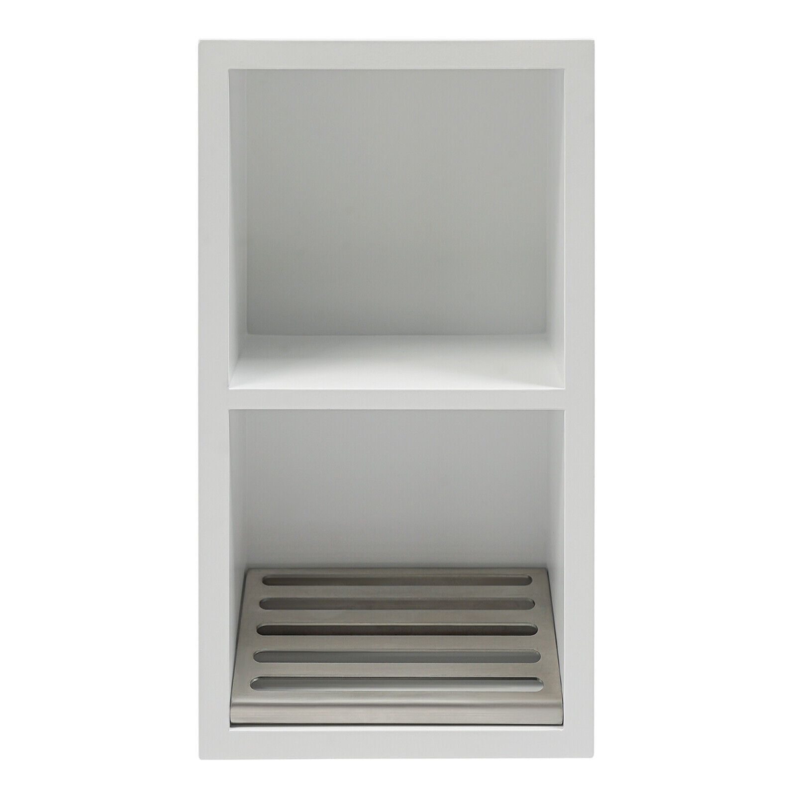 2 Tiers Stainless Bathroom Recess Recessed Storage Cabinet Wall ...