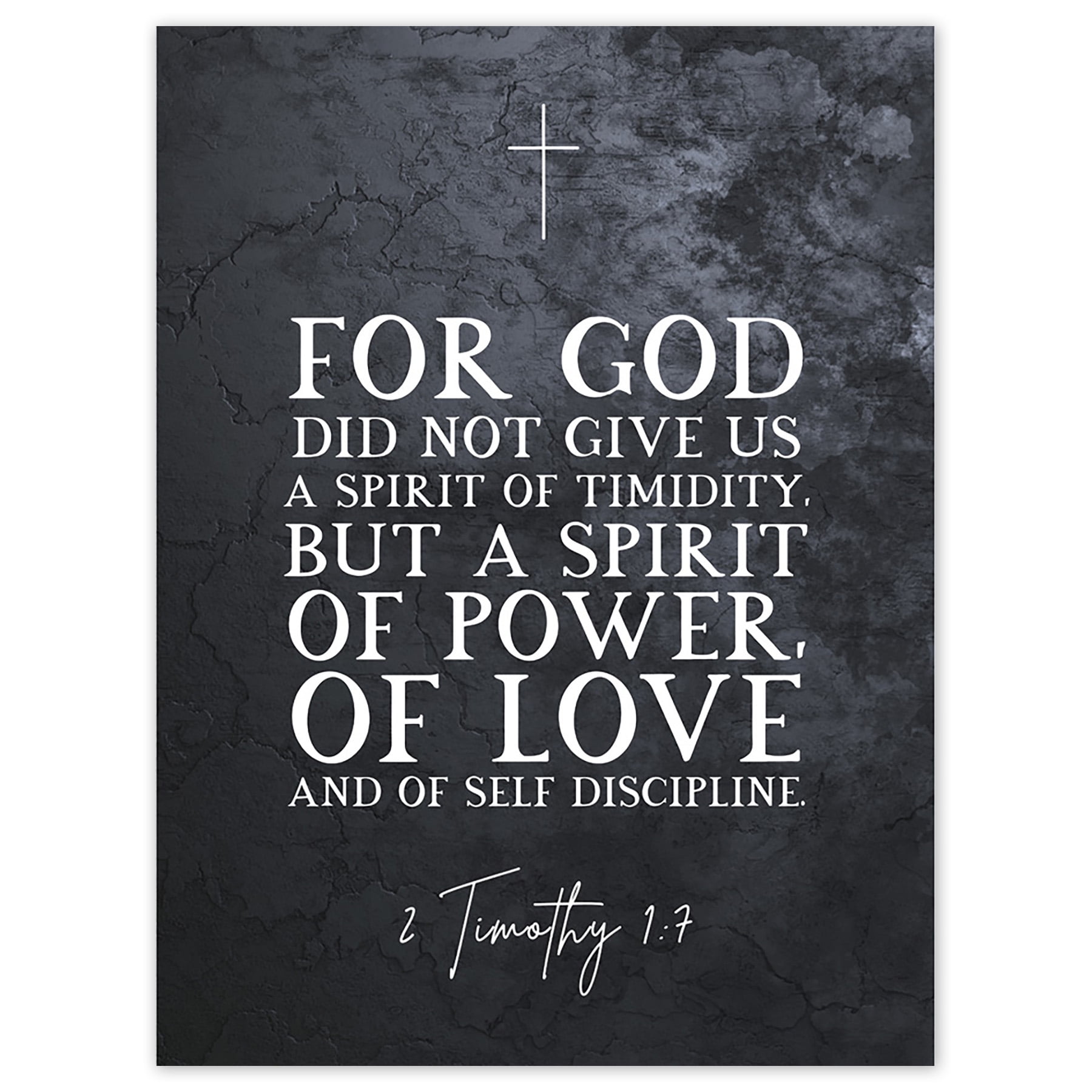 2 Timothy 1:7 Spirit of Power, Love and of Self Discipline Christian ...