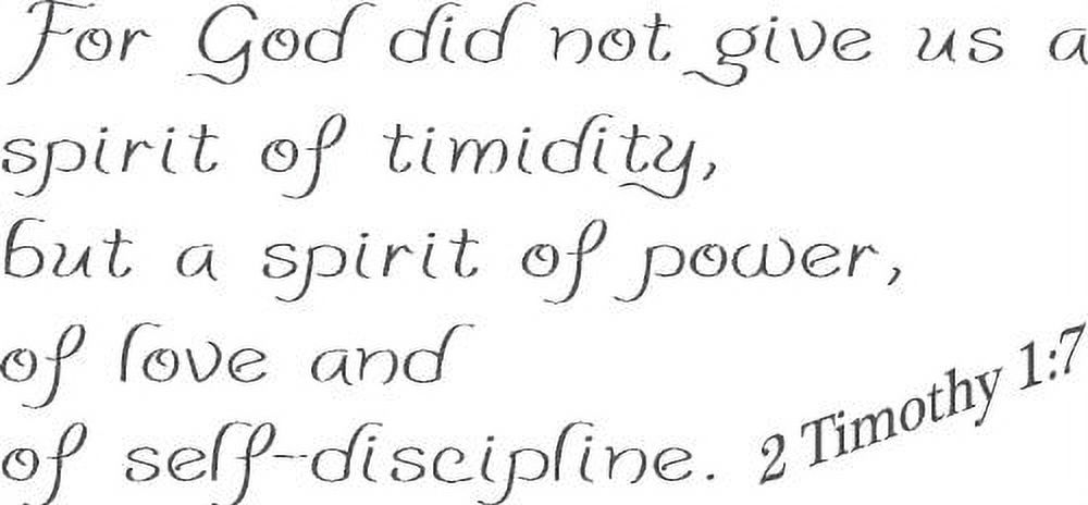 2 Timothy 1:7, Vinyl Wall Art, for God Did Not Give Us a Spirit of ...