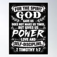 2 Timothy 17 Poster Wall Art Modern Wall Decor For Living Room Bedroom ...
