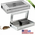 2 Tin Cat style Mouse LIVE Trap with window Multi Catch MiceMouse Trap ...