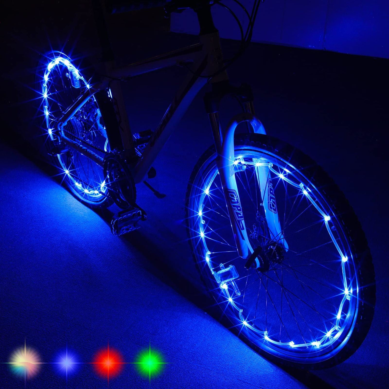 2 Tire Pack Led Bike Wheel Lights Ultra Bright Waterproof Bicycle Spoke ...