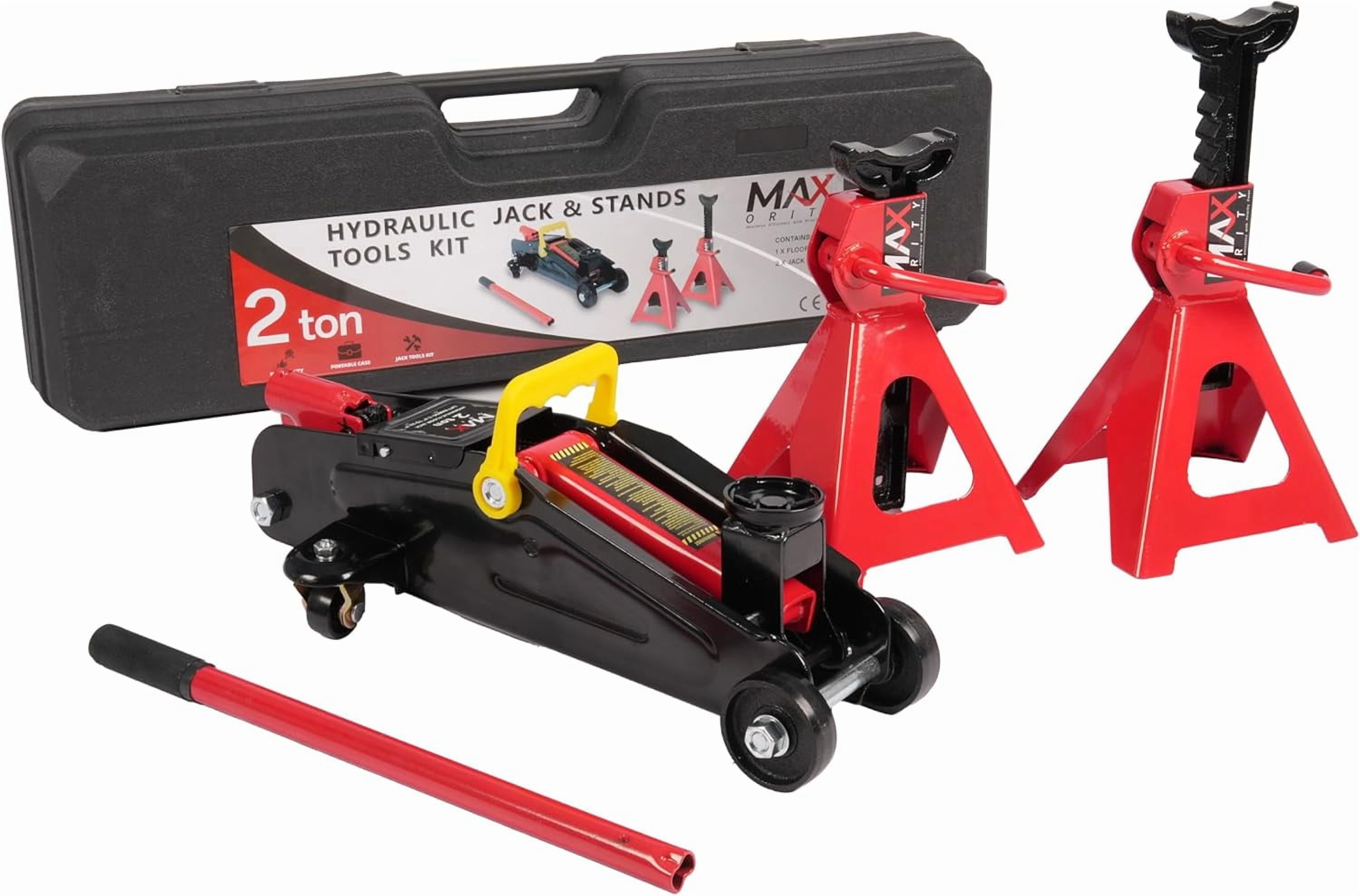 2 Ton (4400 lbs) Low Profile Hydraulic Floor Jack, Equipped with Blow ...