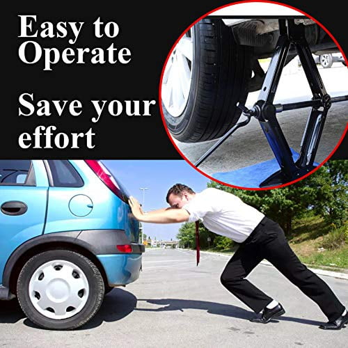 2 Ton (4400LB/2000KG), 2 Set Scissor Jack, Floor Lift Jack, Car Jack ...