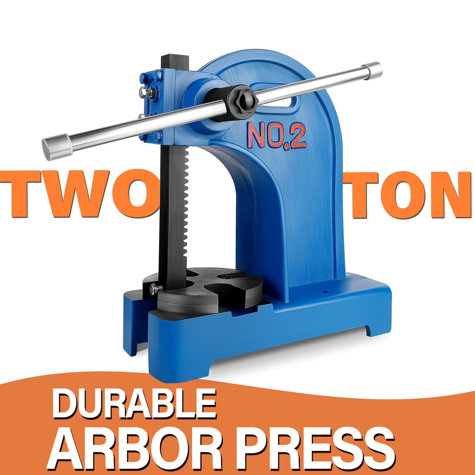 2 Ton Arbor Press 8.5 Inch Maximum Height Manual Arbor Press Cast Iron ...
