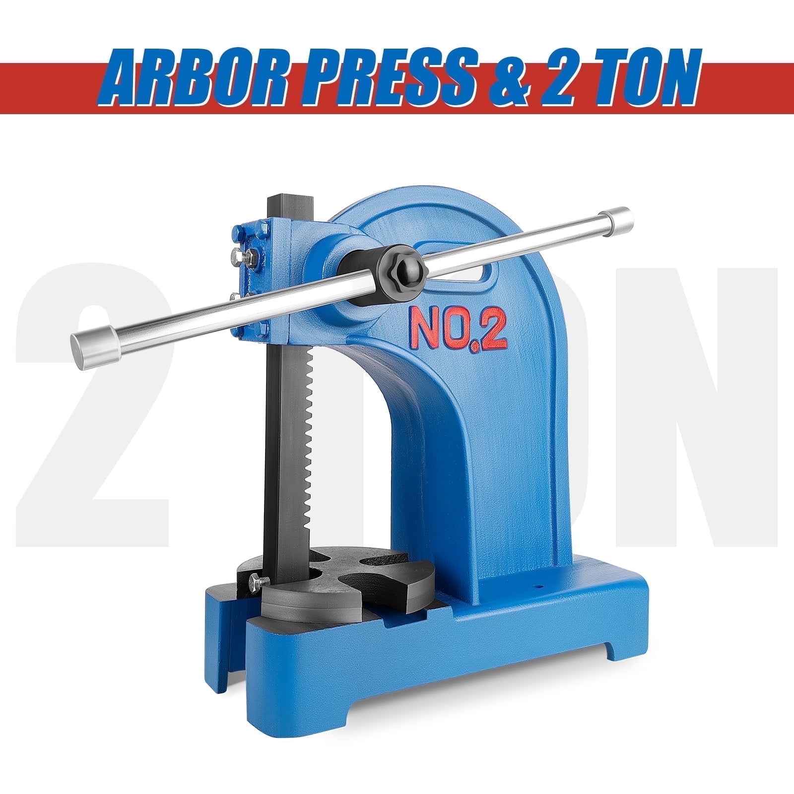 2 Ton Arbor Press, Cast Iron Heavy-duty Manual Desktop Arbor Press ...
