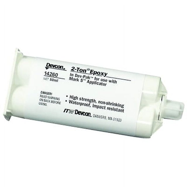 2 Ton Clear Epoxy, 25 mL, Dev-Tube, Clear/White | Bundle of 2 Tubes ...