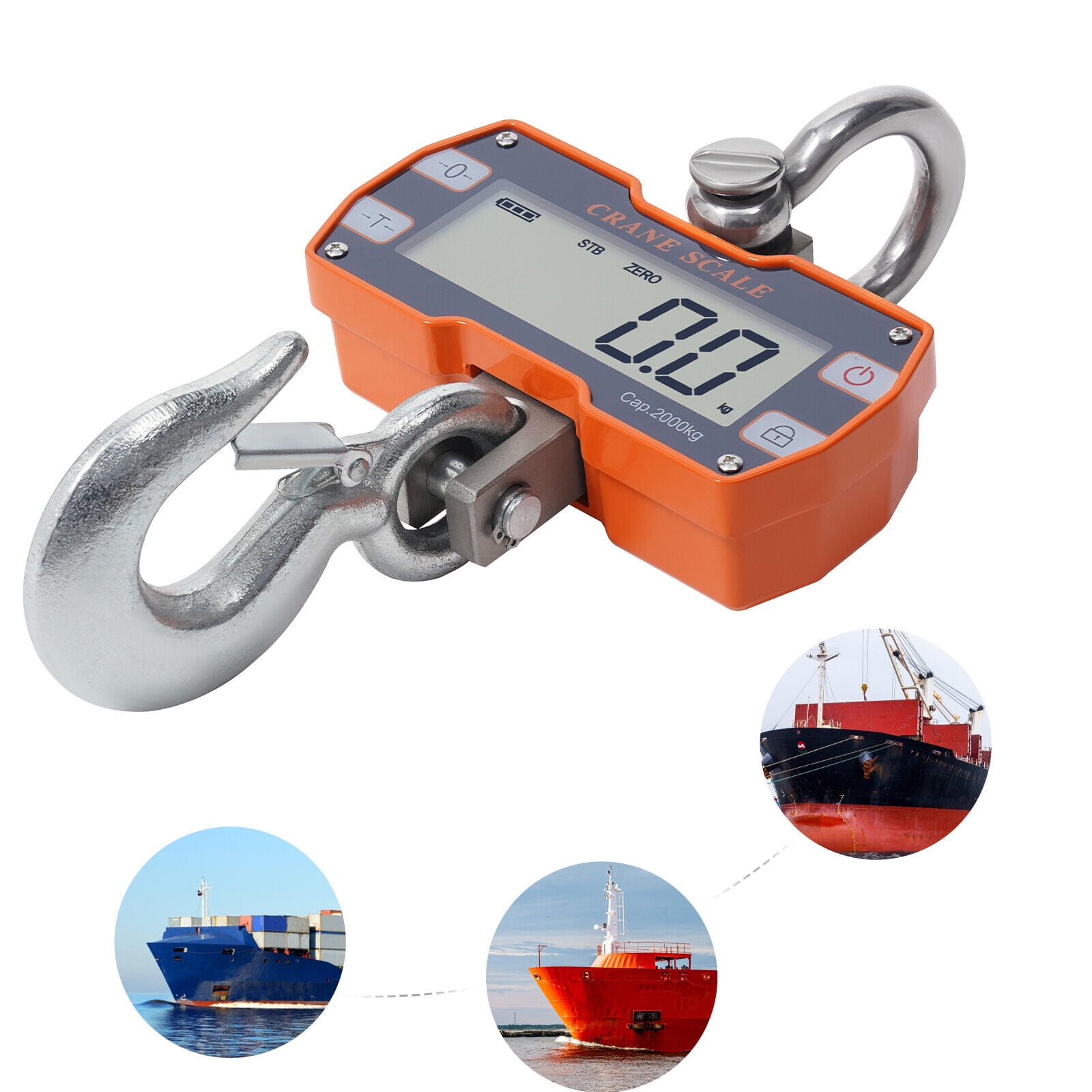 2 Ton Digital Hanging Scale with Remote Heavy Duty Industrial Crane ...