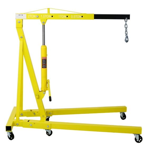 2 Ton Folding Engine Hoist Cherry Picker Shop Crane Hoist Lift, Heavy ...