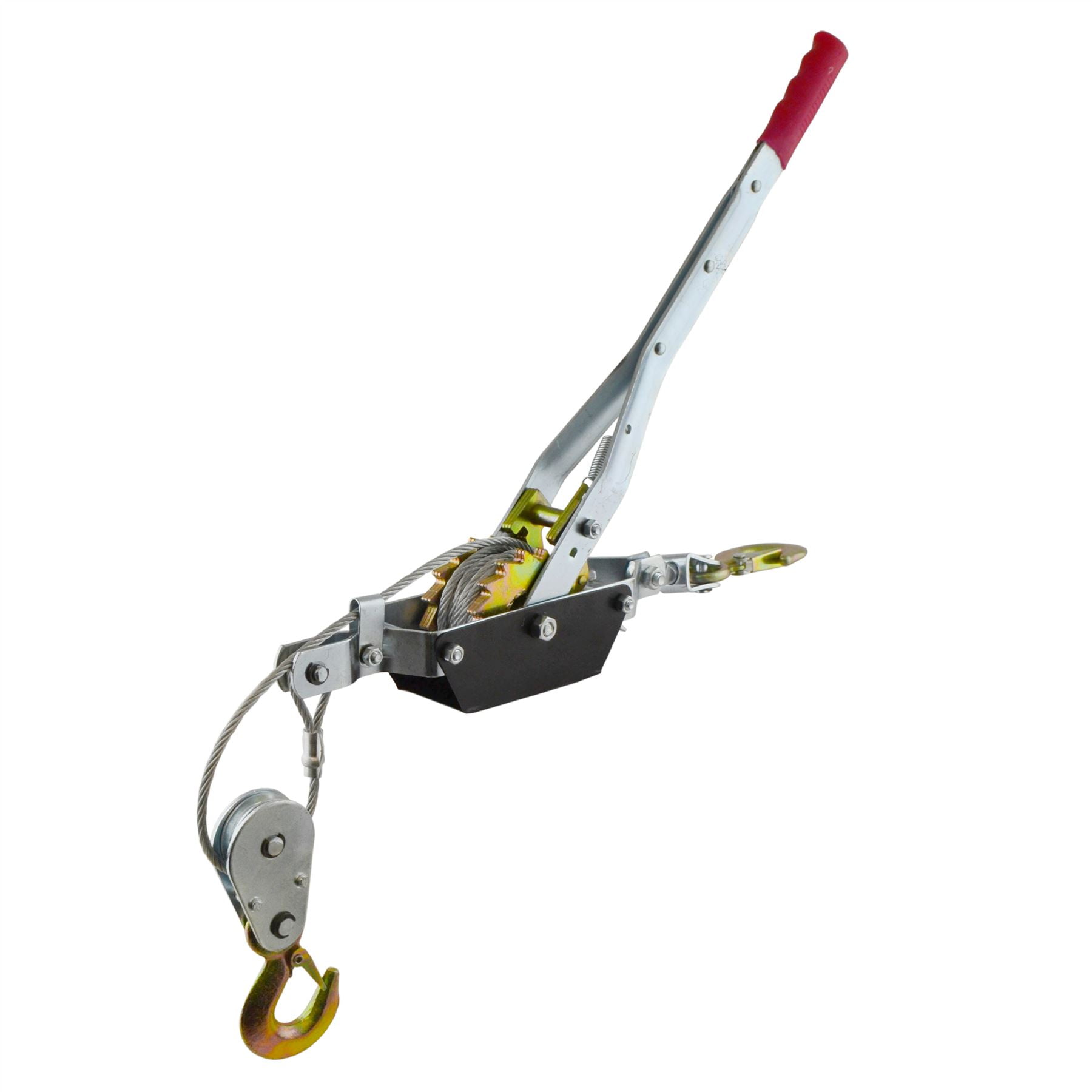 2 Ton Hand Power Wired Cable Puller Winch Turfer Pulley Soft Grip ...