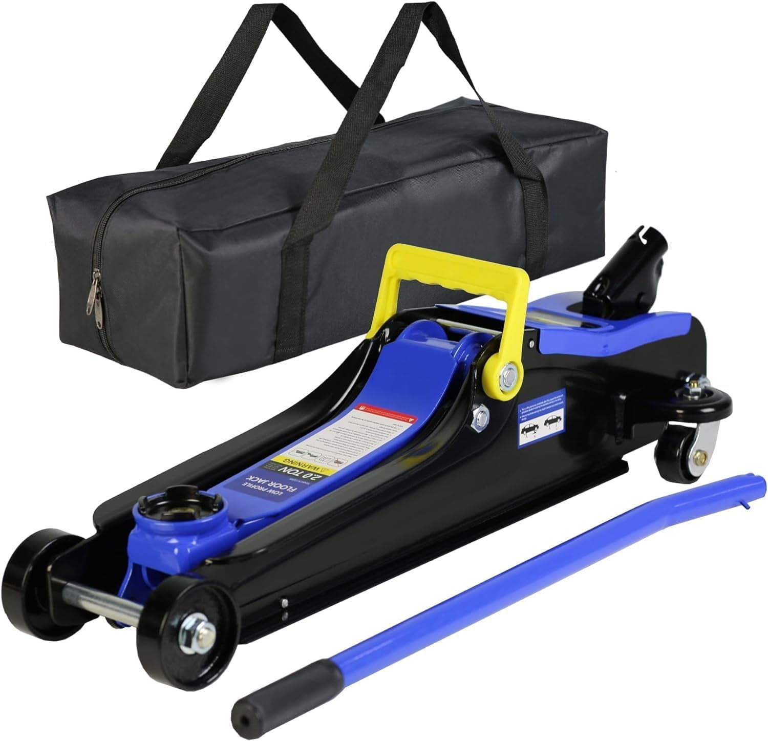 2 Ton Low Profile Floor Jack, Heavy Duty With Single Piston Quick Lift ...