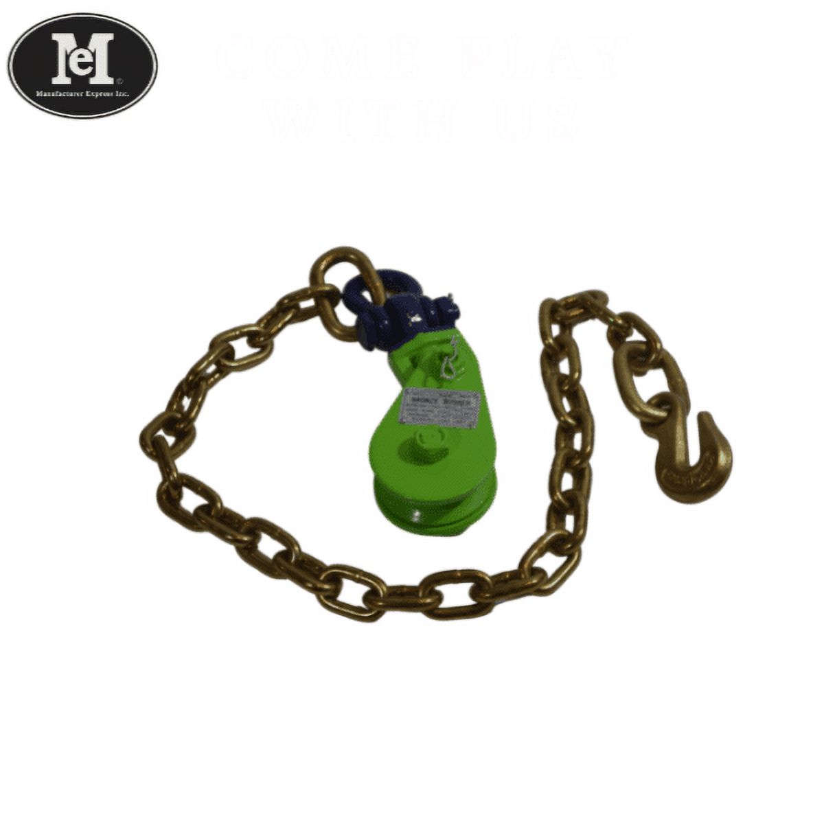 2 Ton Snatch Block Chain Extension Chain End Grab Hook Shackle ...
