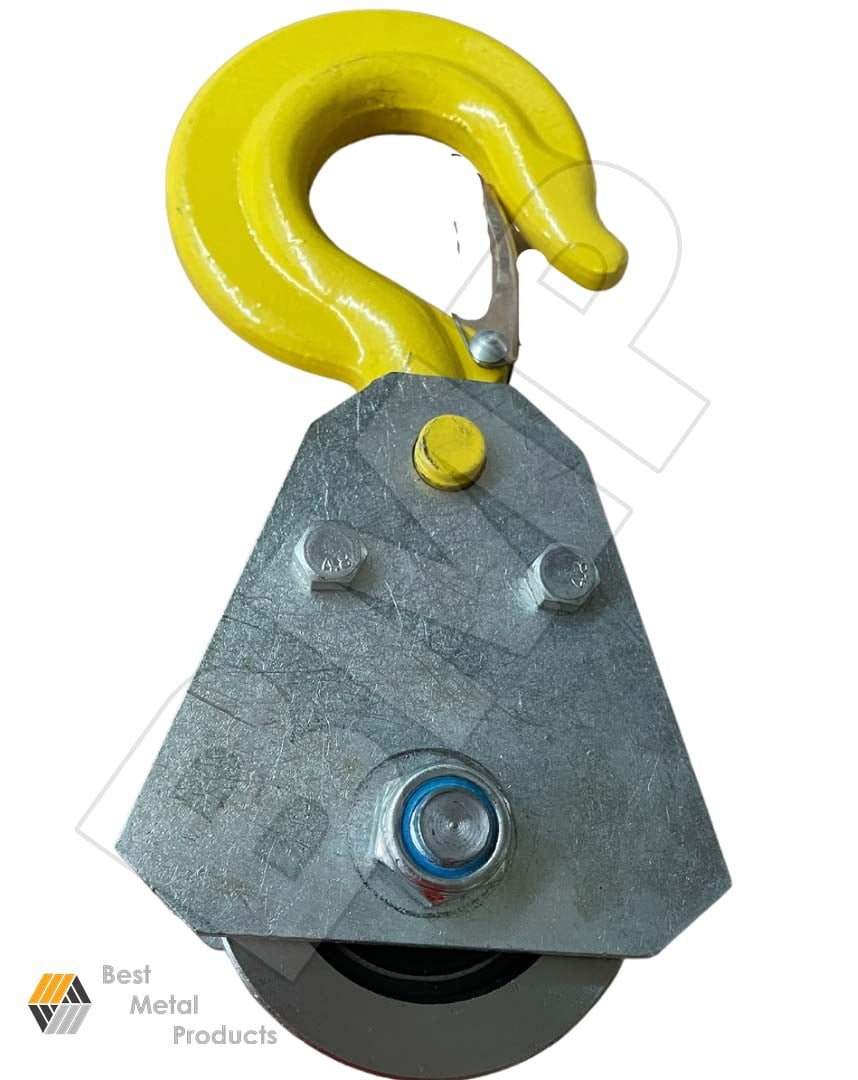 2 Ton Snatch Block With Hook 1/2" Wire Rope Bearing Pulley Lifting ...