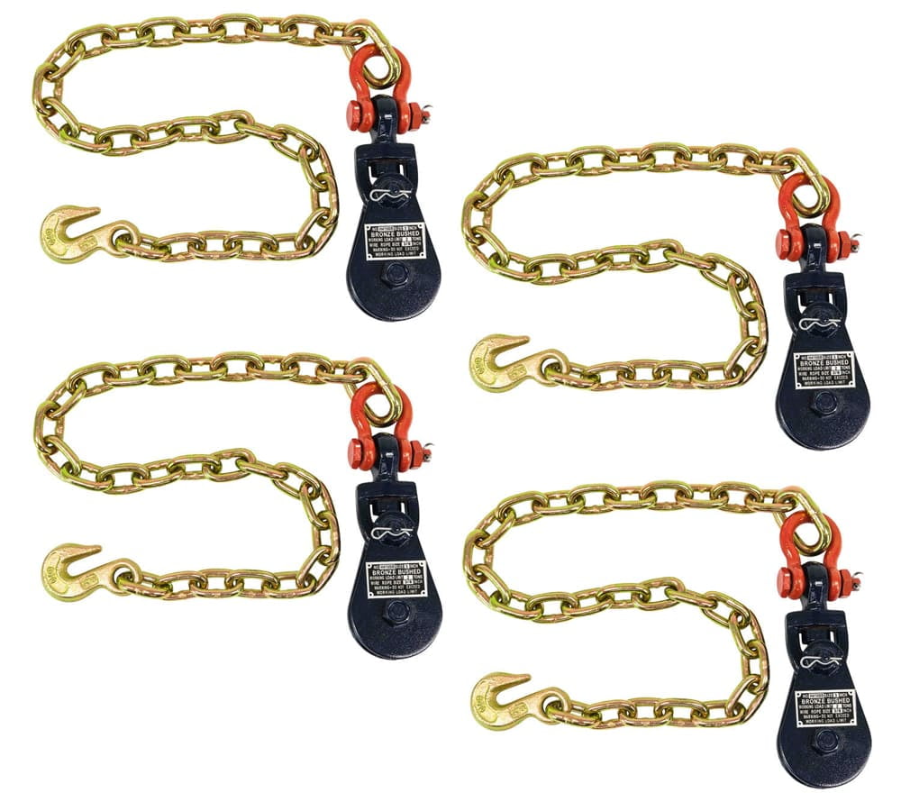 2 Ton Snatch Block w/Chain Flatbed Tow Truck Rollback Wrecker Car ...