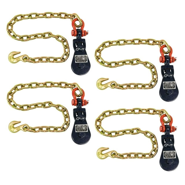 2 Ton Snatch Block w/Chain Flatbed Tow Truck Rollback Wrecker Car ...