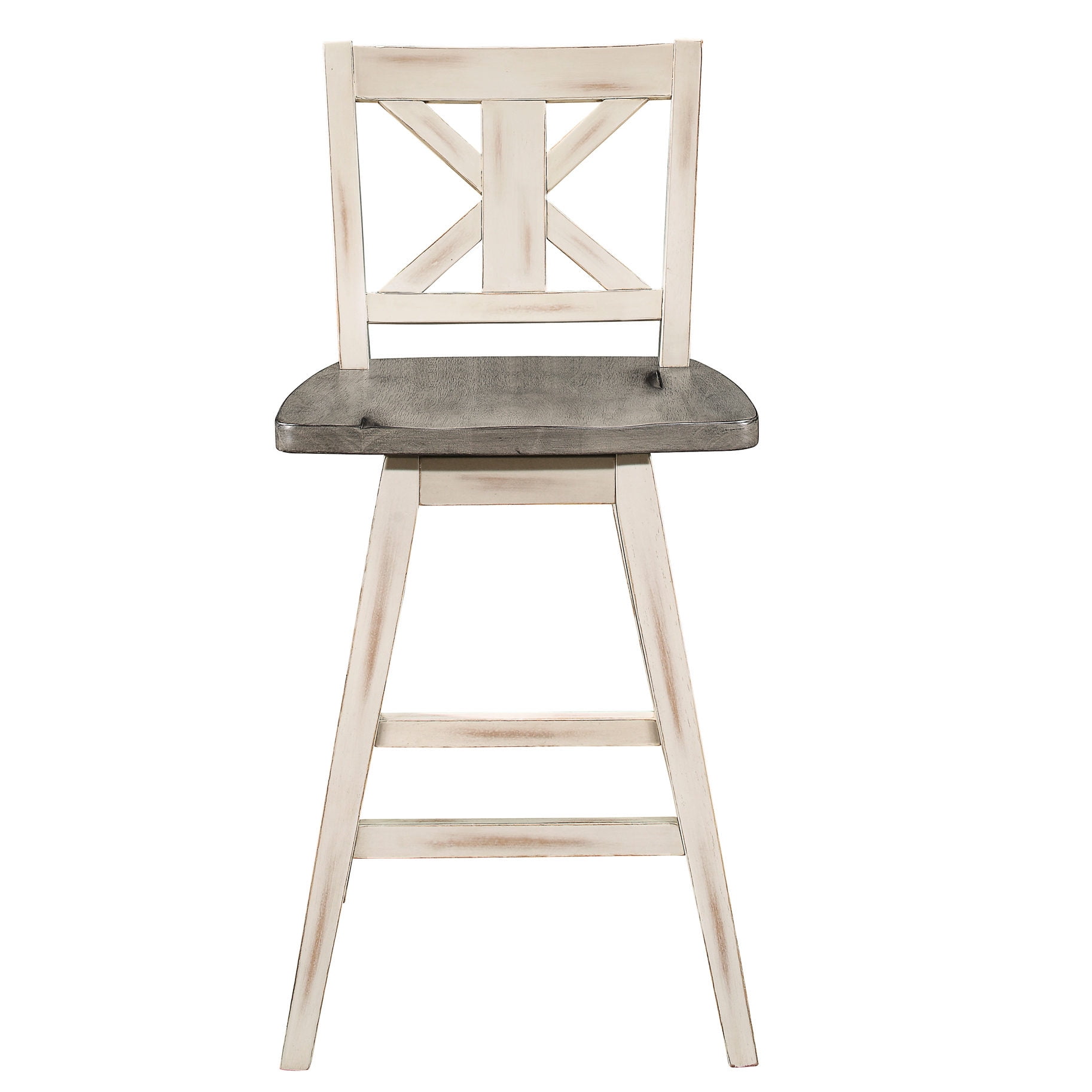 2-Tone Counter Height Swivel Chairs | Ideal for Dining Spaces | Solid ...
