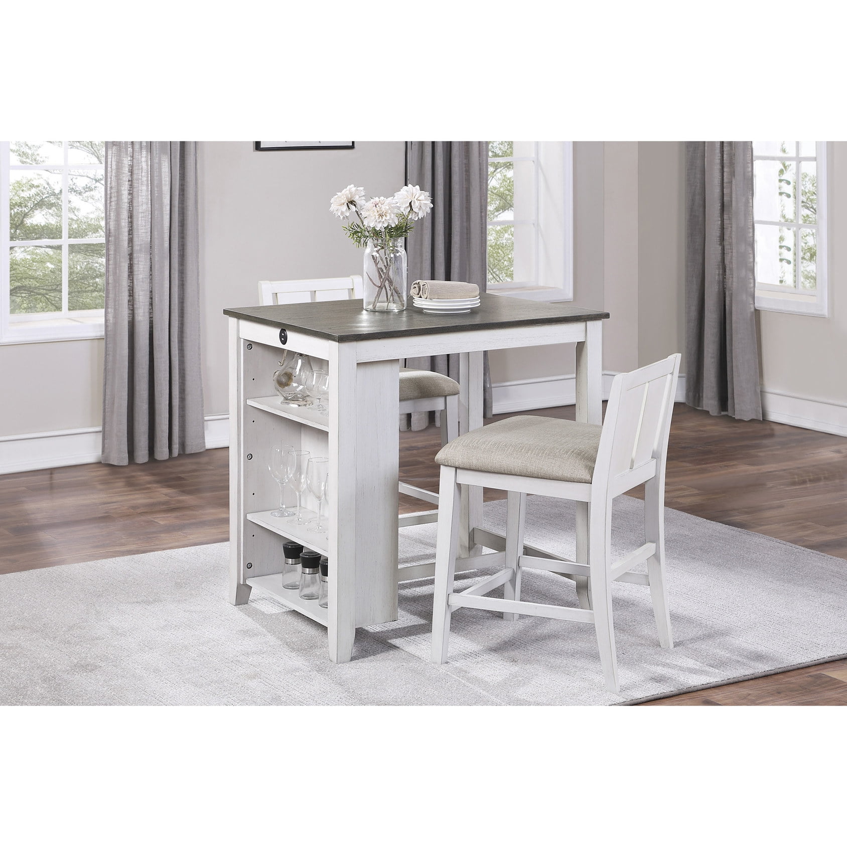2 - Tone Finish, Mindy Veneer Construction | Casual Dining with Built ...
