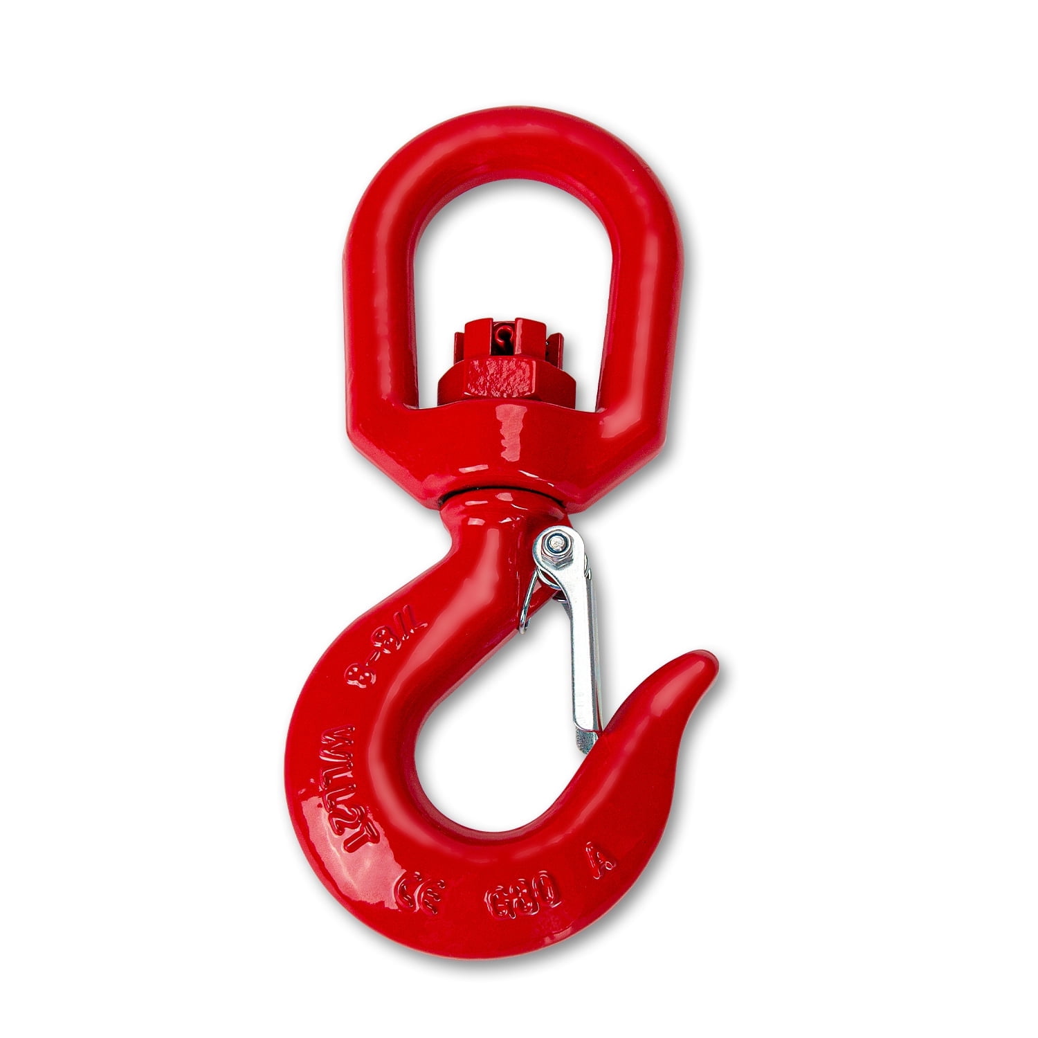 2 Tons Swivel Lifting Hook, Heavy Duty G80 Self Locking Crane Swivel ...