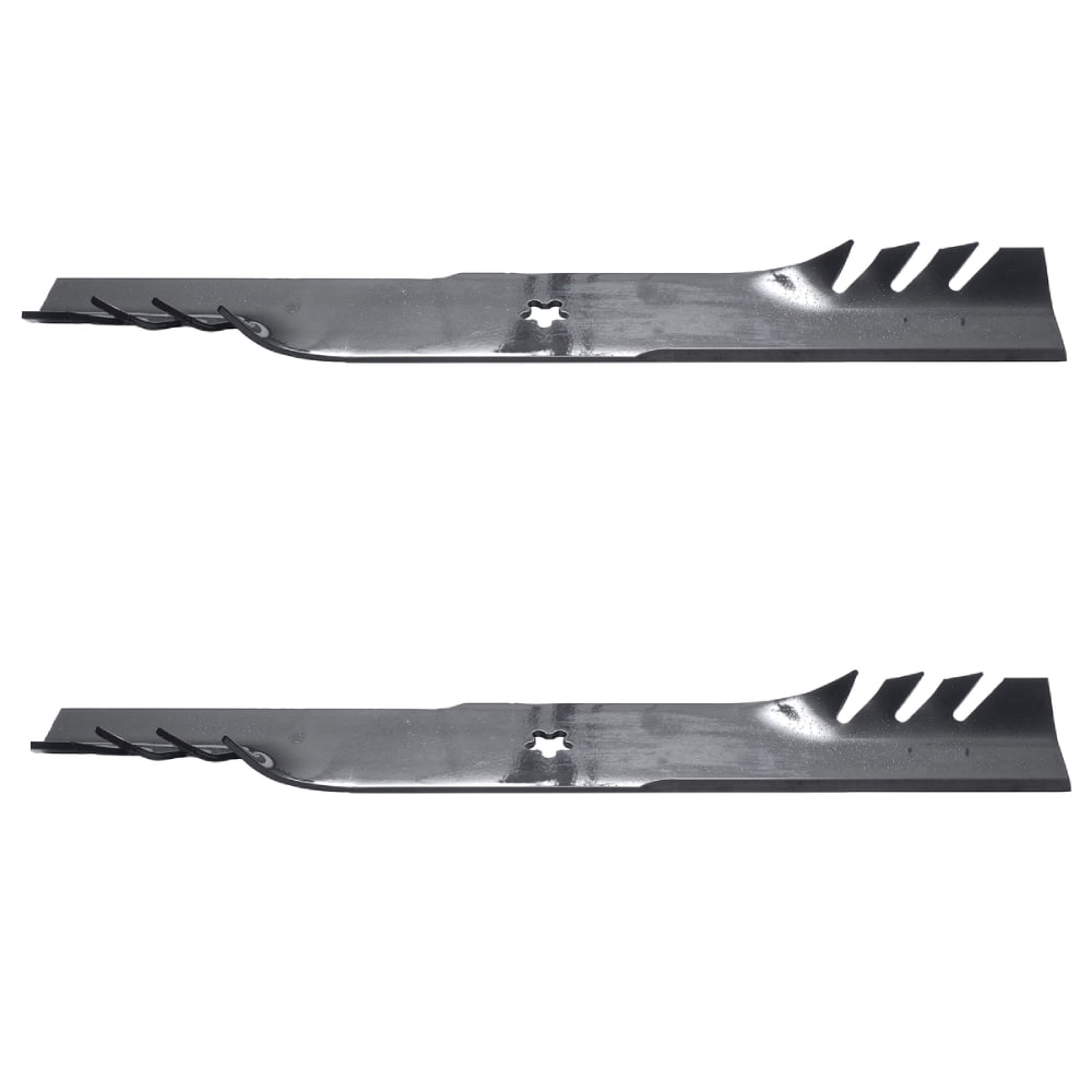 (2) Toothed Mulching Mower Blades Fits Husqvarna 42" Decks Replaces ...