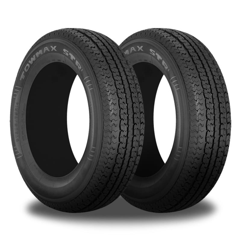 2 Towmax STR II ST 205/75R14 Load D Steel Belt Radial Camper/Boat/Travel Trailer MAX37T / 205/75 ...