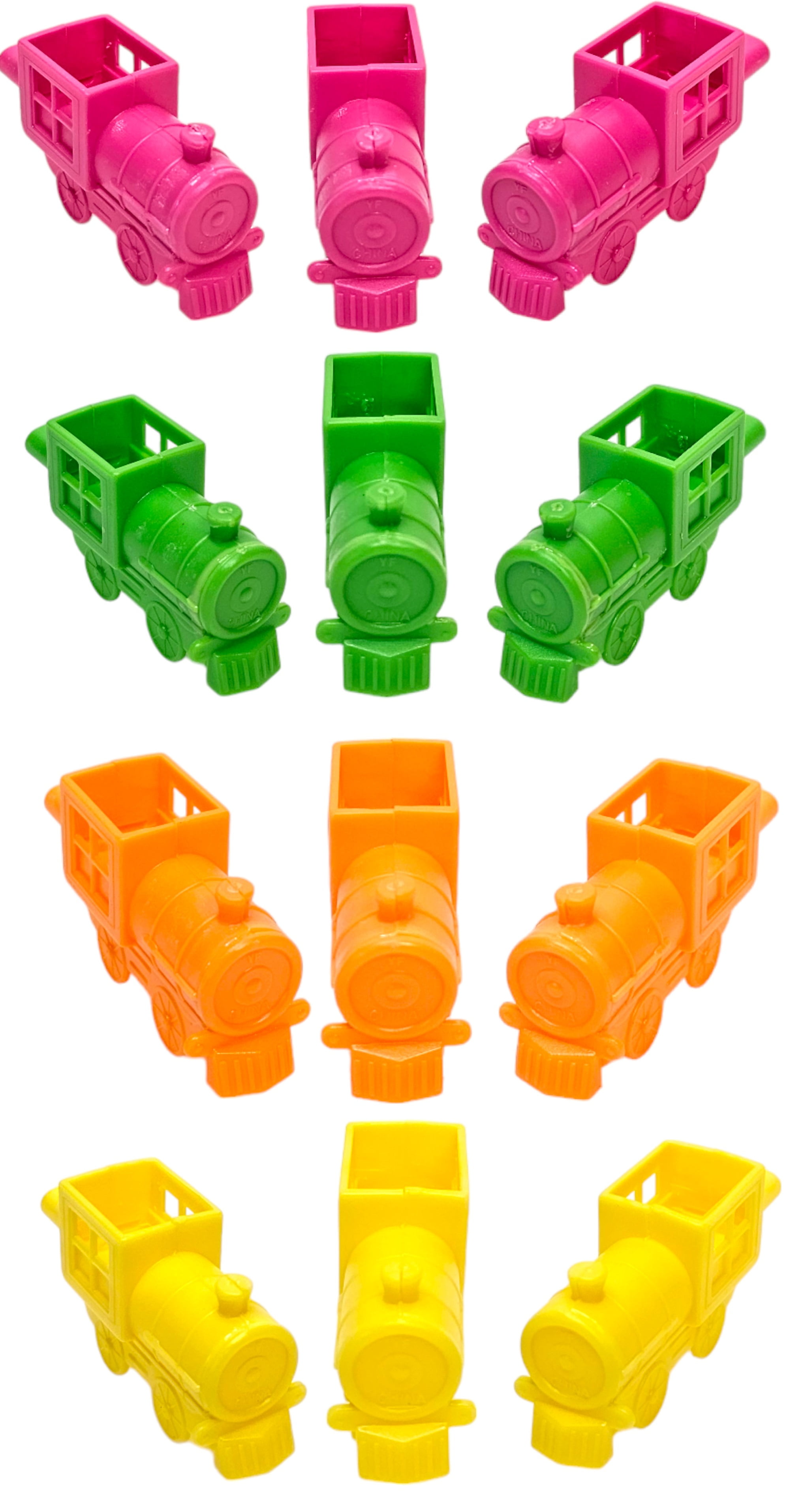 2" Train Shaped Whistles (12 Pack) Assorted Colors. Classic Train ...