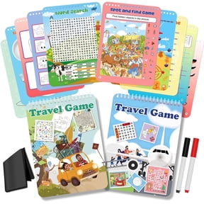 Kids Travel Games & Puzzles - Fun On-the-Go Toys for Little Travelers