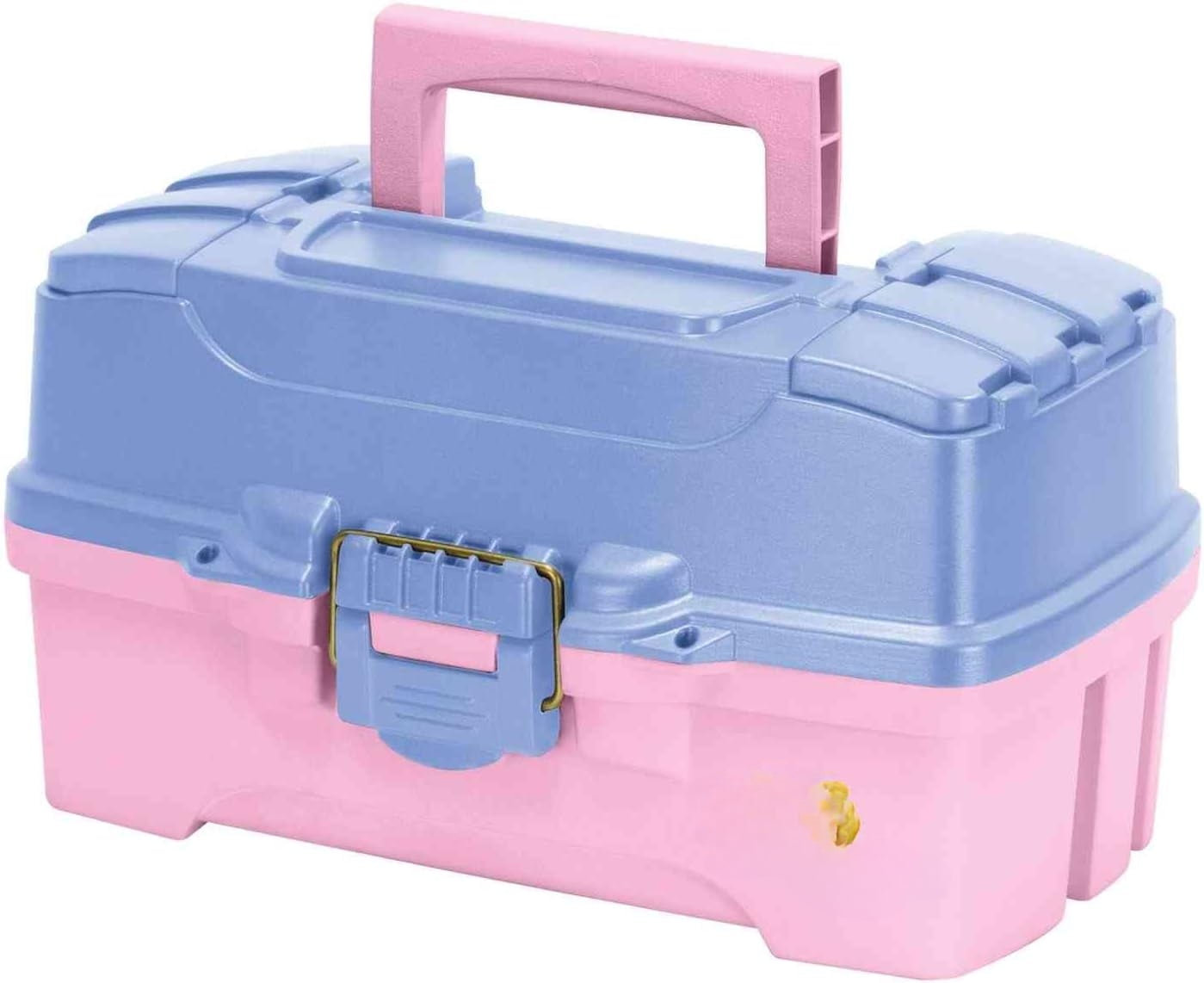 2-Tray Tackle Box with Dual Top Access, Blue Metallic/Off White ...