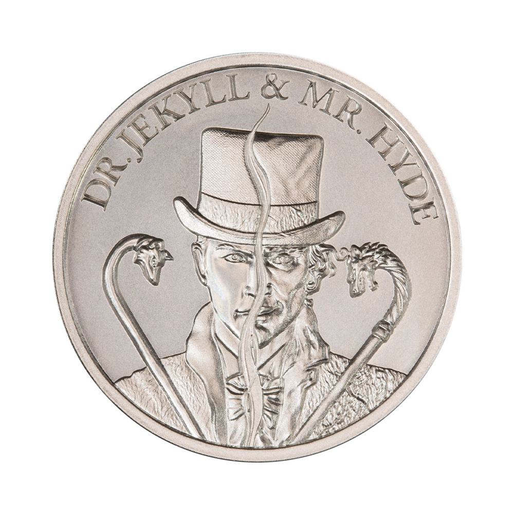 2 Troy oz Intaglio Mint Vintage Horror Series Dr. Jeykll and Mr. Hyde ...