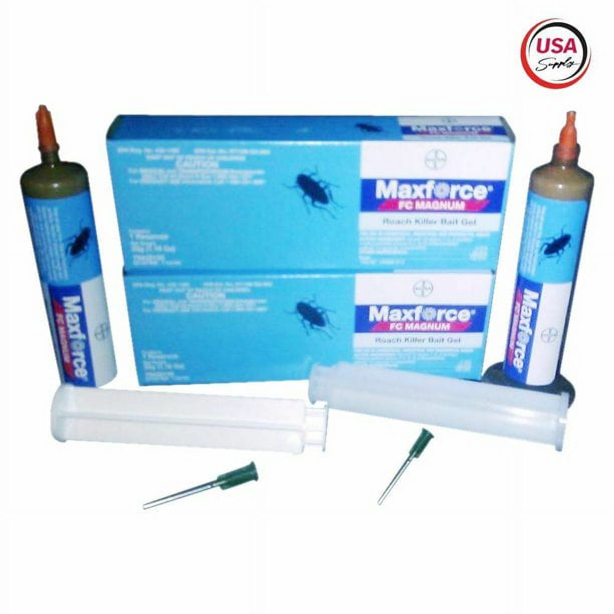 2 Tubes Maxforce FC Magnum Cockroach German Roach Pest Control Gel Bait ...