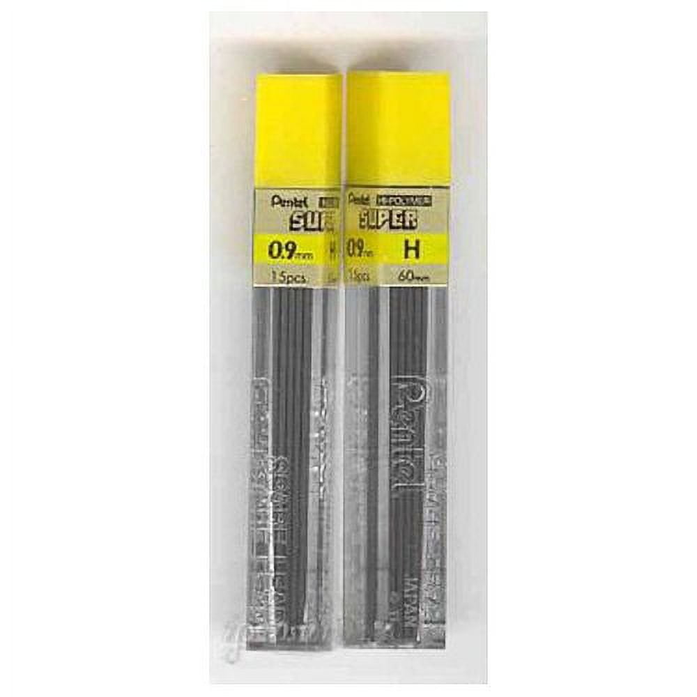 Pentel Super Hi-Polymer Lead Refills, 0.9mm H, 2 Tubes - Walmart.com