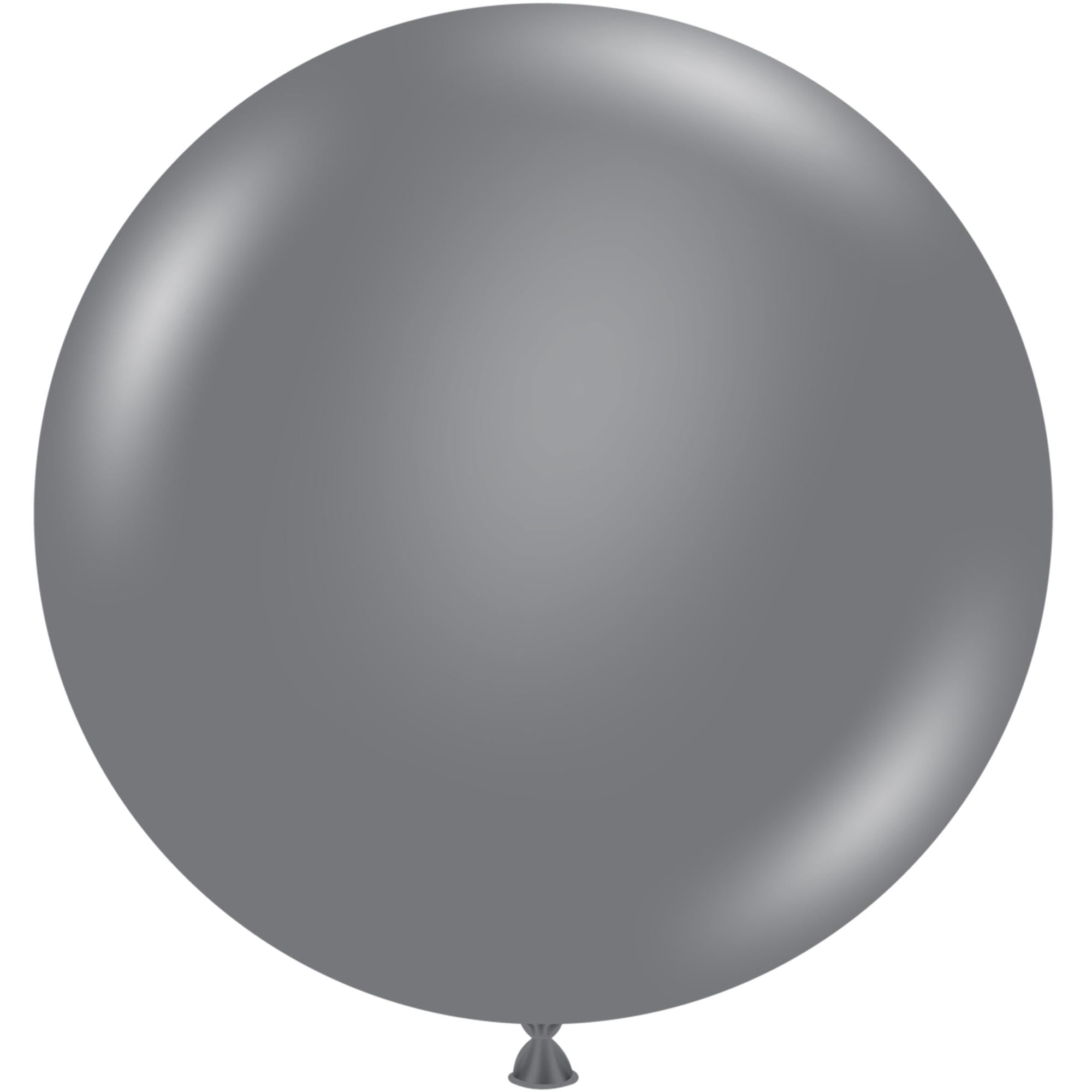 2 Tuftex Giant Gray Smoke Round Balloons 36" Made in USA - Walmart.com