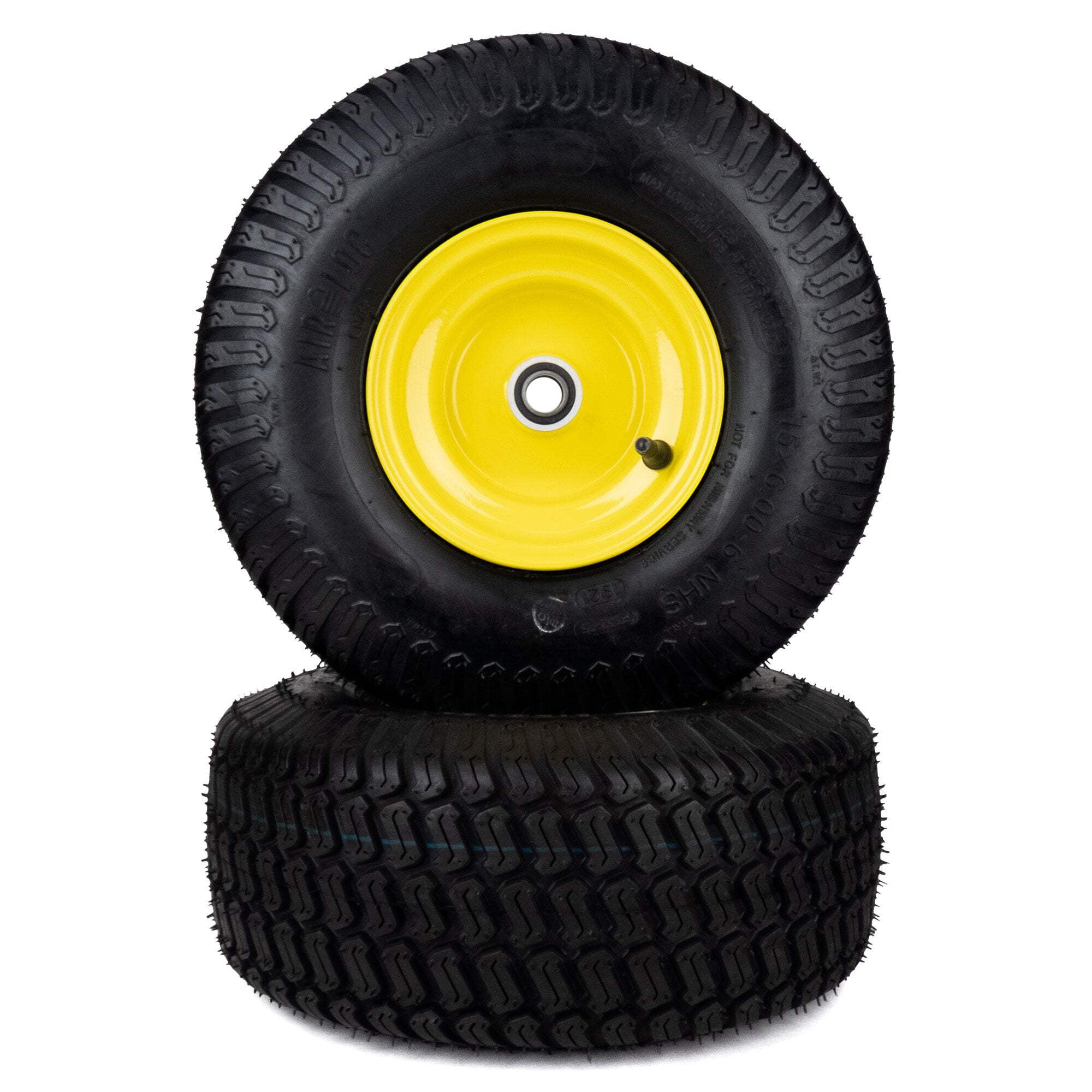 (2) Turf Tire Assemblies 15x6.00-6 Fits John Deere L100 L100A M123810 ...