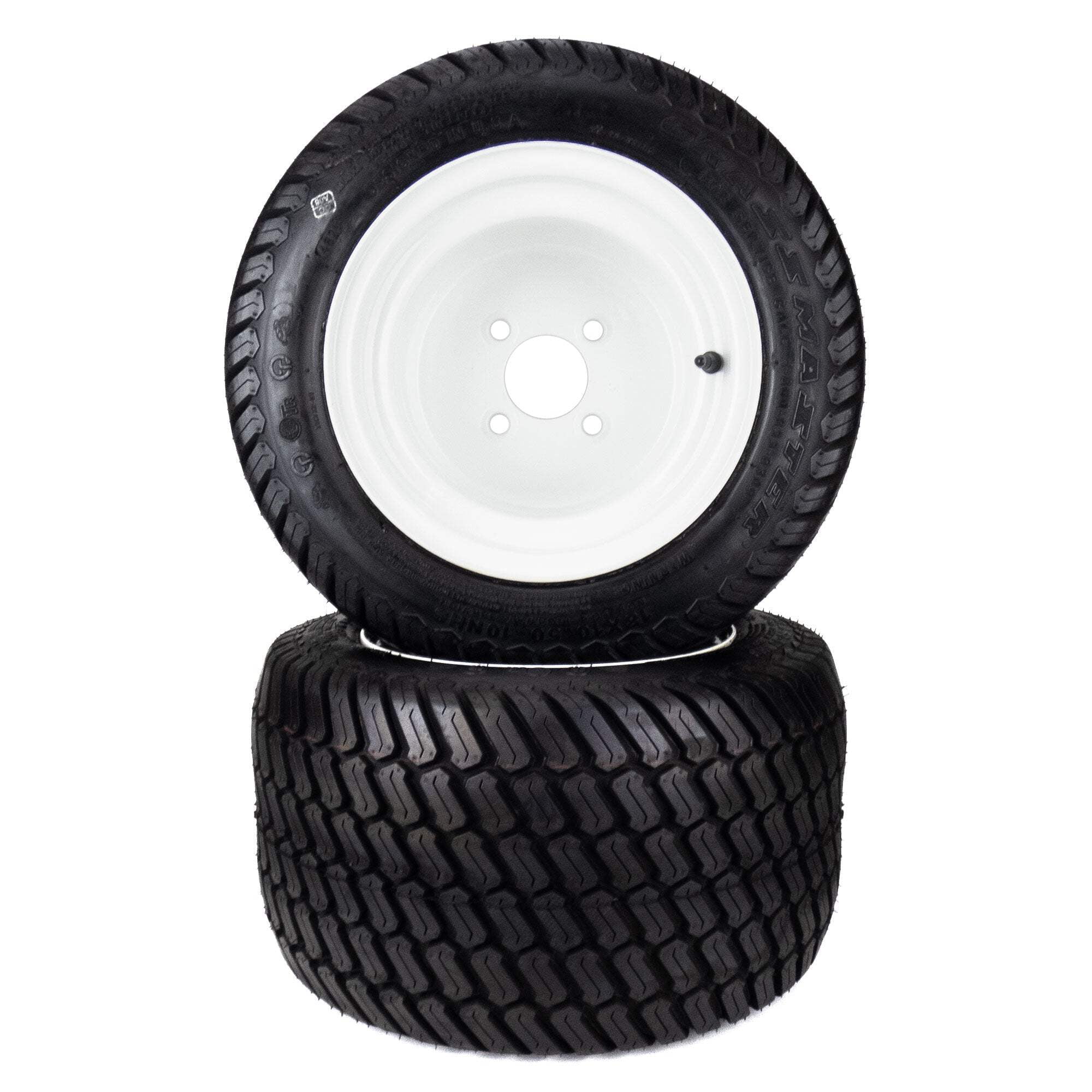 (2) Turf Tire Assemblies 18x10.50-10 Fits Walker B C D T 8075 - Walmart.com