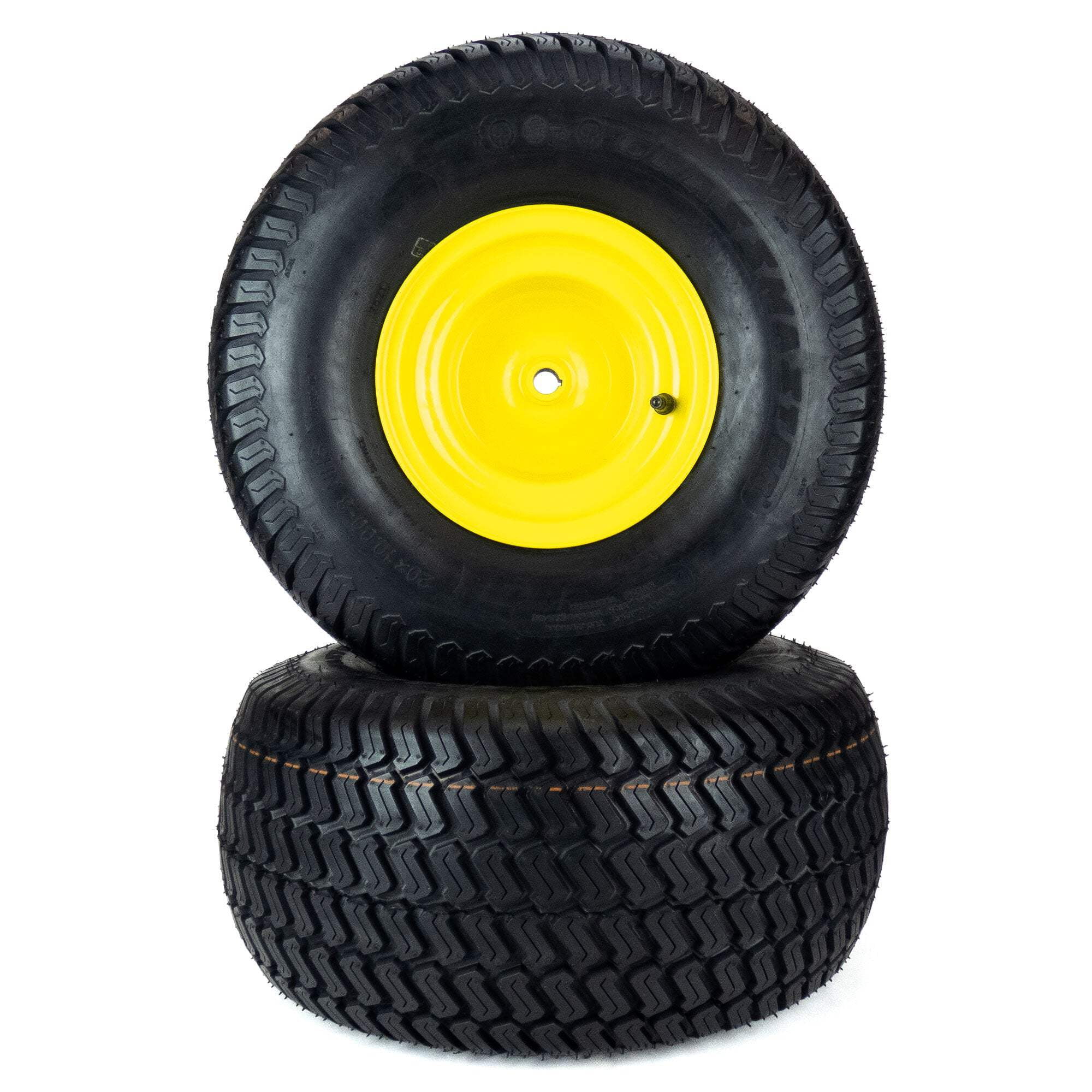 John Deere Rear Wheel Assemblies (2), 20x10.00-8, Lawnmower Size, Fits ...