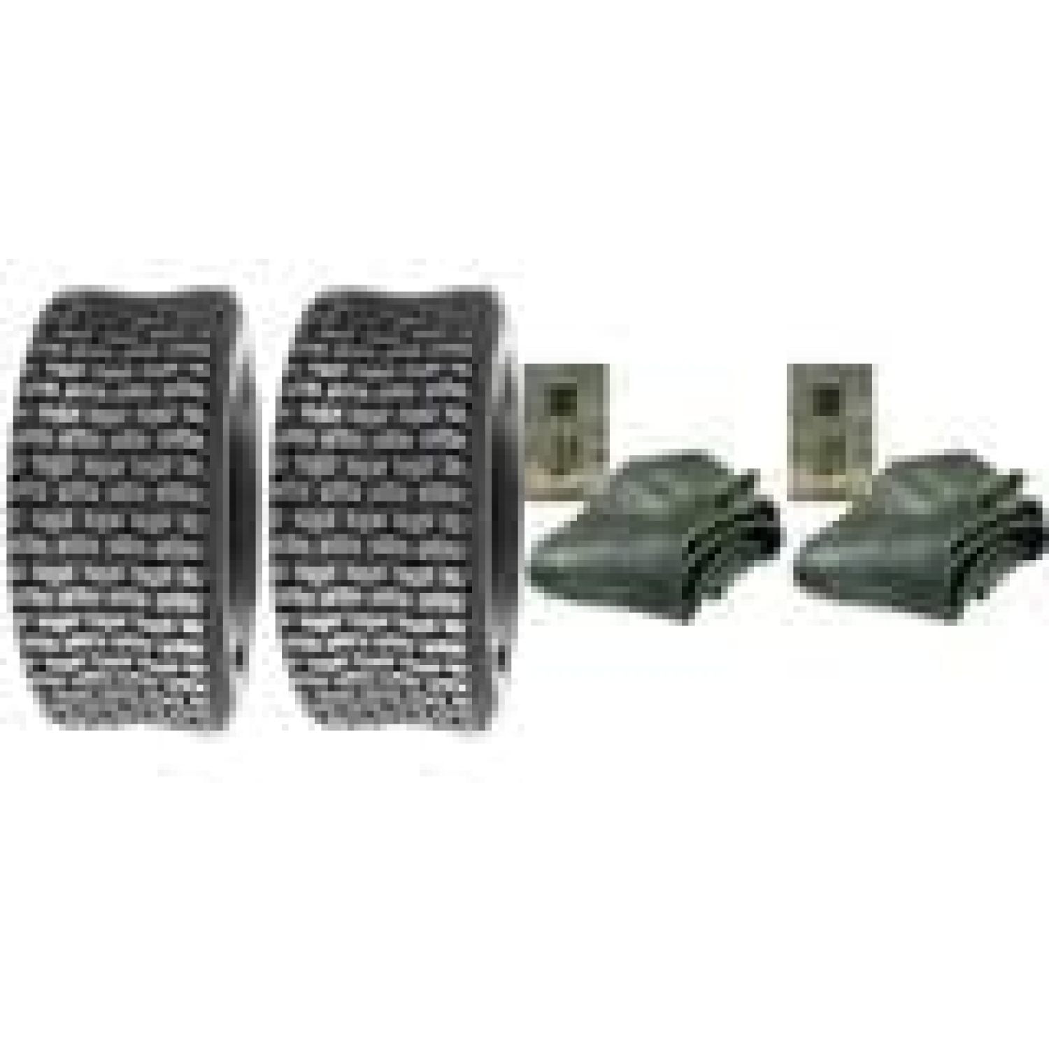 2 (Two) 11x4.00-5 11x400-5 Lawn Tractor Mower Turf Go Kart Turf Tires W ...