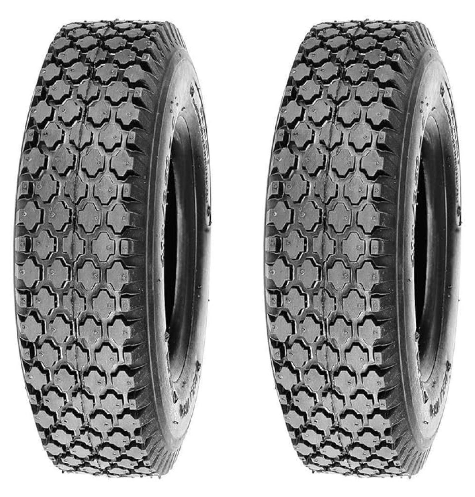 (2) Two-4.80/4.00-8 Tubeless Stud Tubeless Tires,for Small Vehicles ...
