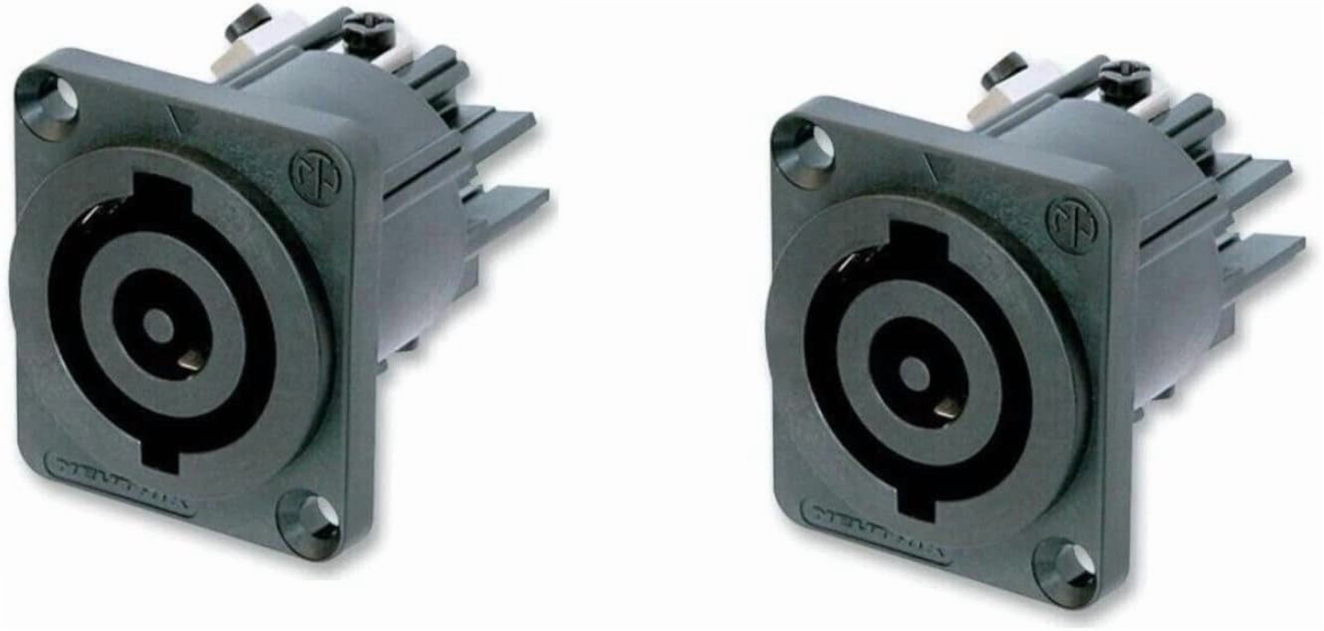 (2) Two Genuine NEUTRIK NAC3MP-HC PowerCON 250V32A Chassis Connector ...