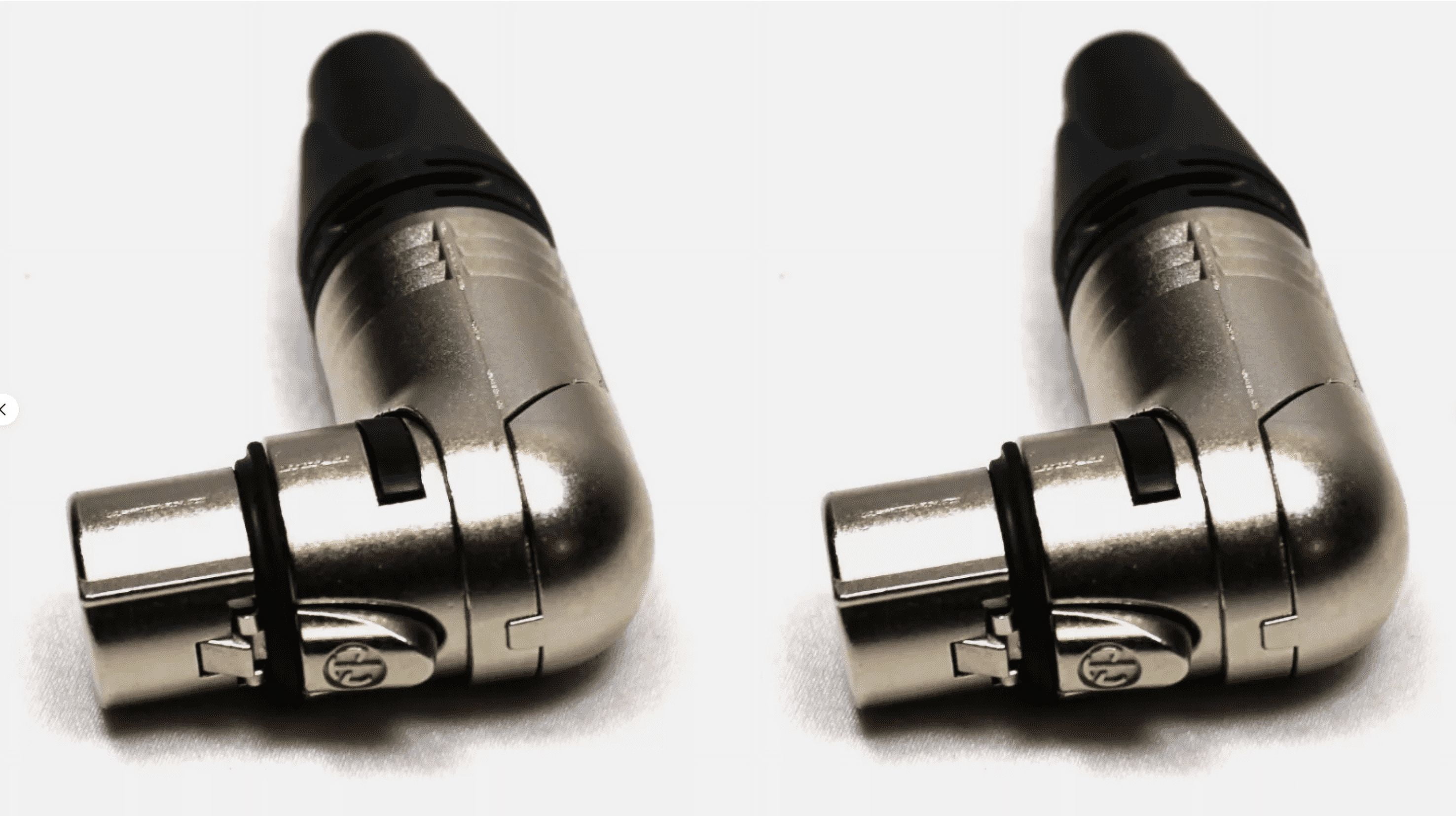 (2) Two Genuine NEUTRIK NC4FRX 4 Pole Right Angle Female Cable ...