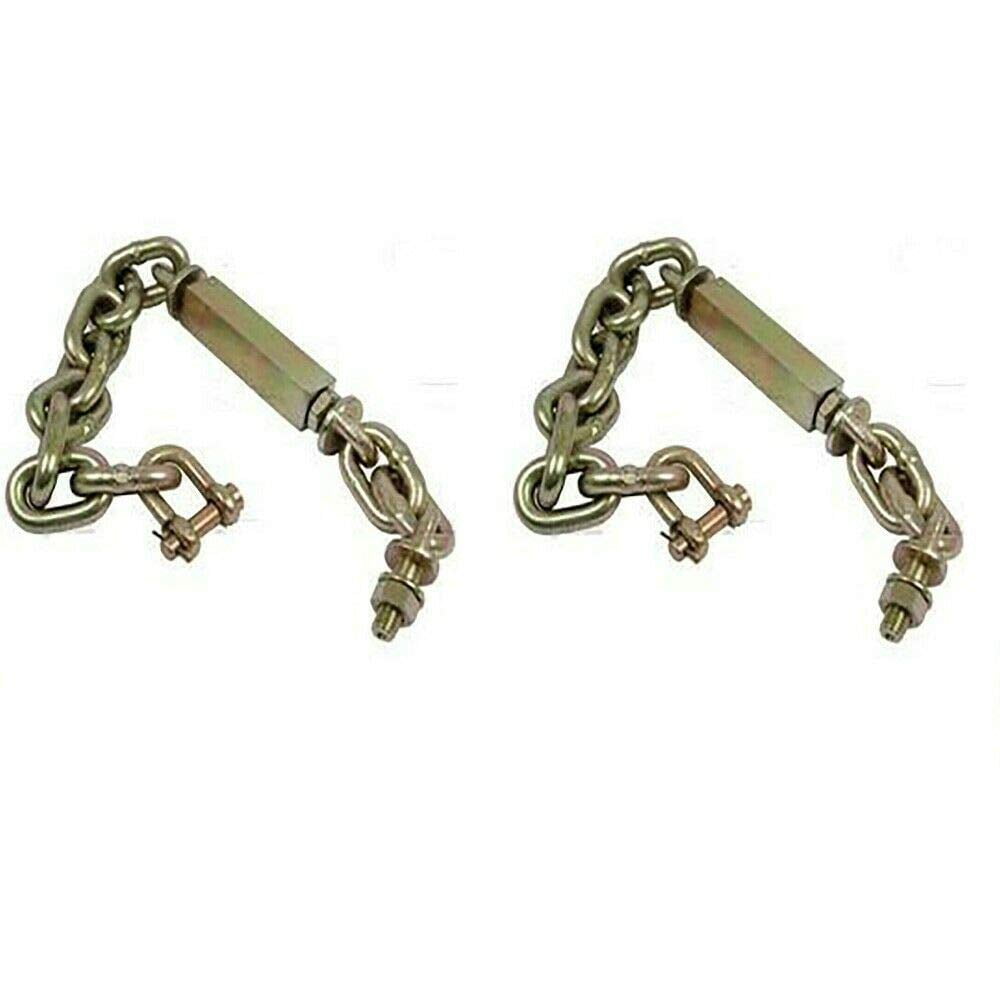 2 (Two) Universal 3 Point Hitch Chain Stabilizer Turnbuckle Sway ...