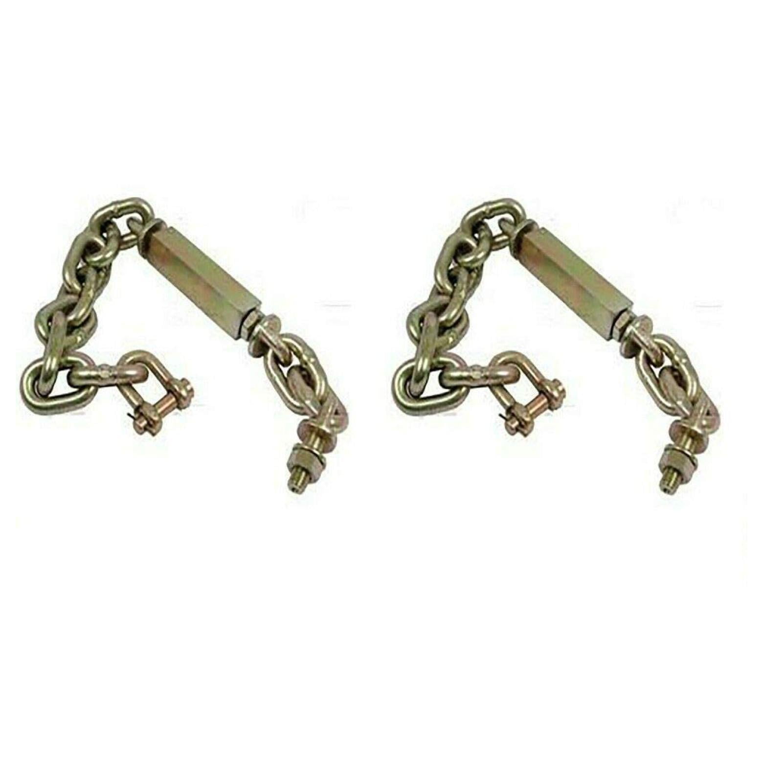 2 (Two) Universal 3 Point Hitch Chain Stabilizer Turnbuckle Sway ...